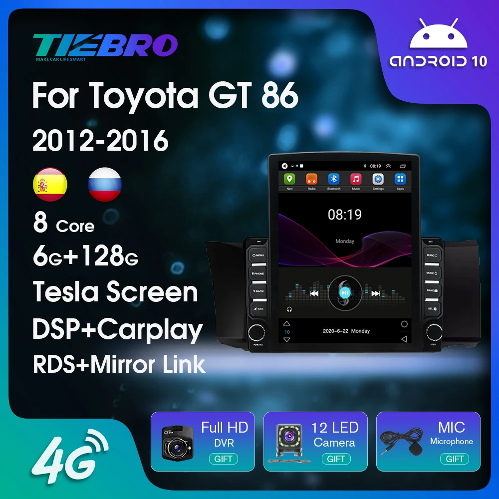 Android Stereo Receiver Car Radio For Toyota Gt 86 For Subaru Brz 2012 ...