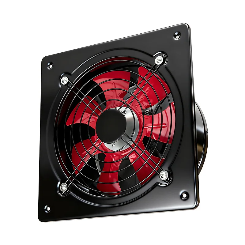 High-Power Axial Exhaust Fan, Steel Blades Moisture-Proof Motor Quiet ...
