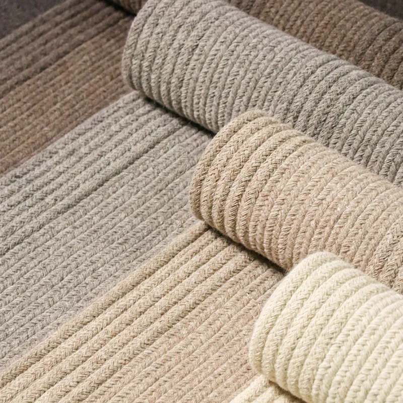 100-Wool-Carpet-Living-Room-Nordic-Luxury-Woven-Floor-Mats-Solid-Color ...