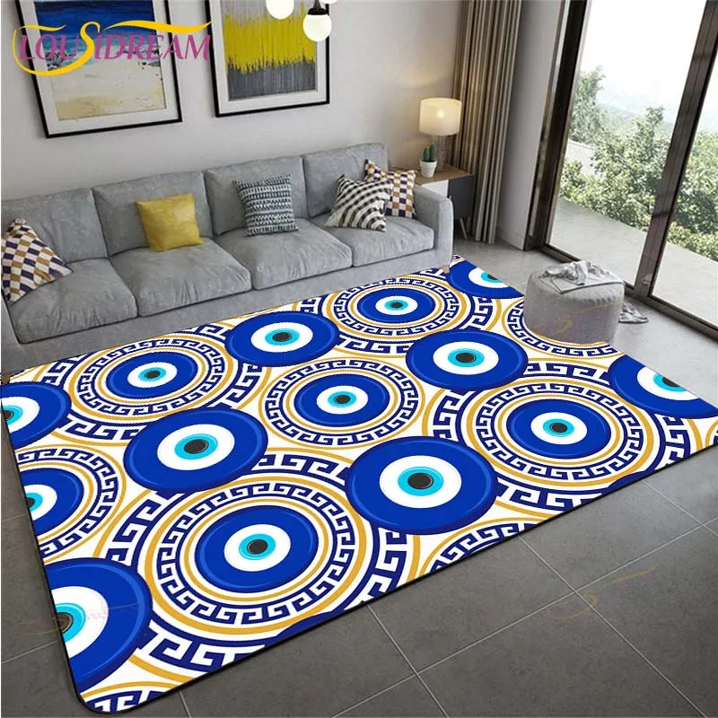 Evil-Eye-Carpet-for-Living-Room-Large-Area-Rug-Black-Soft-Carpet-Home ...