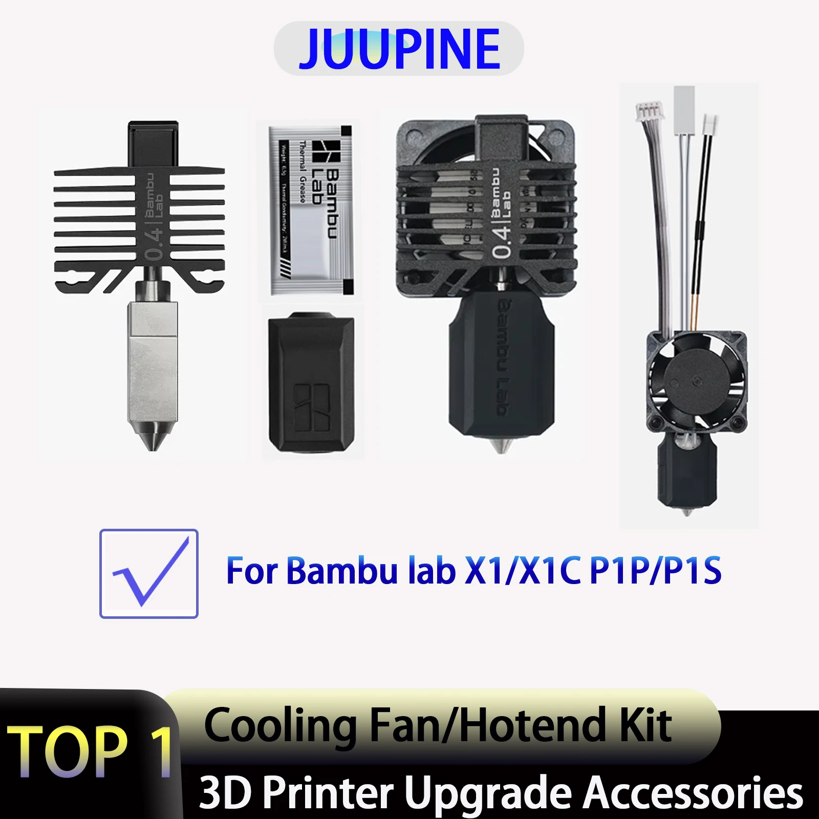Bambu Lab Original X1/X1C Nozzle Hotend 0.2mm 0.4mm Stainless Kit ...