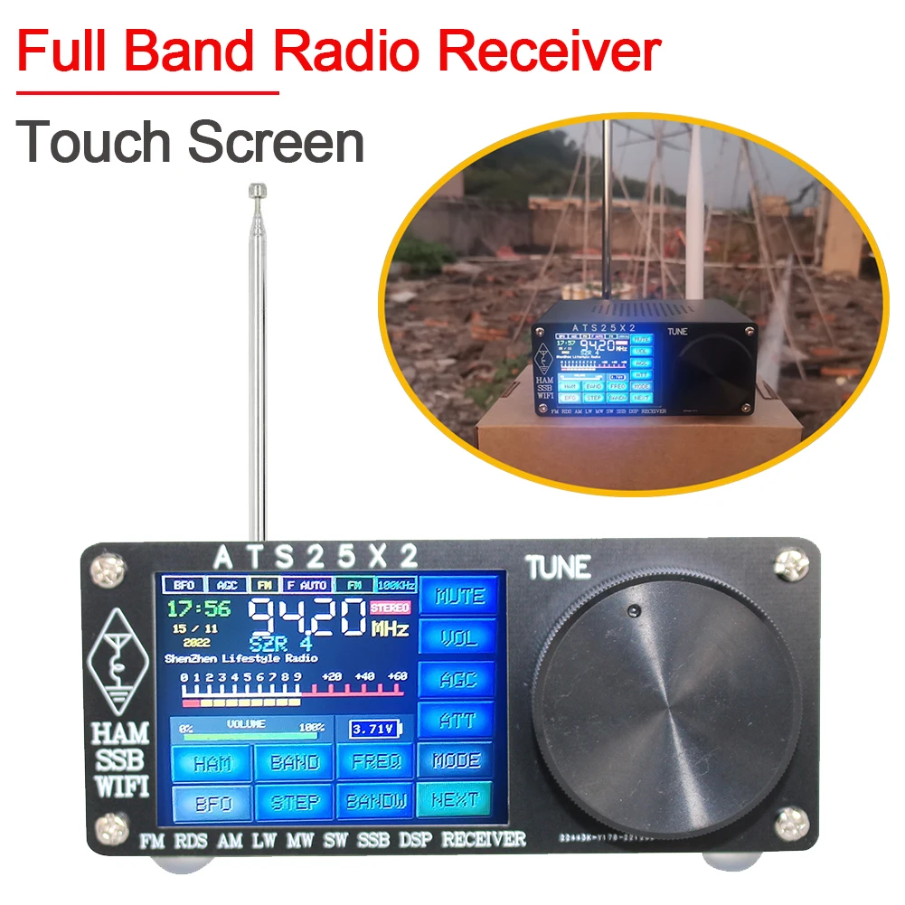 Full Band Radio Receiver Touch Screen Digital Stereo Receiver ...