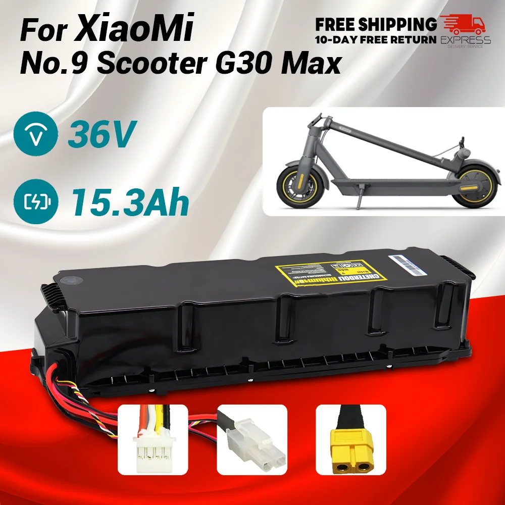 G30 MAX Original Dedicated 36V 15300mAh 10S6P Li-ion Battery Pack for ...
