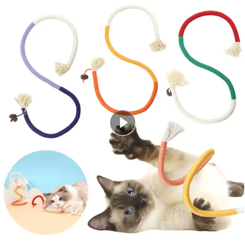 Cat-String-Toy-Interactive-Cat-Scratcher-Cotton-Rope-Toy-Bite-resistant ...