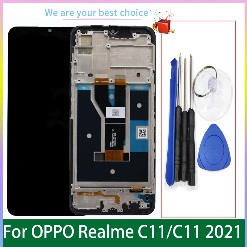 Para-oppo-realme-c11-2021-original-display-lcd-com-quadro-painel-da ...