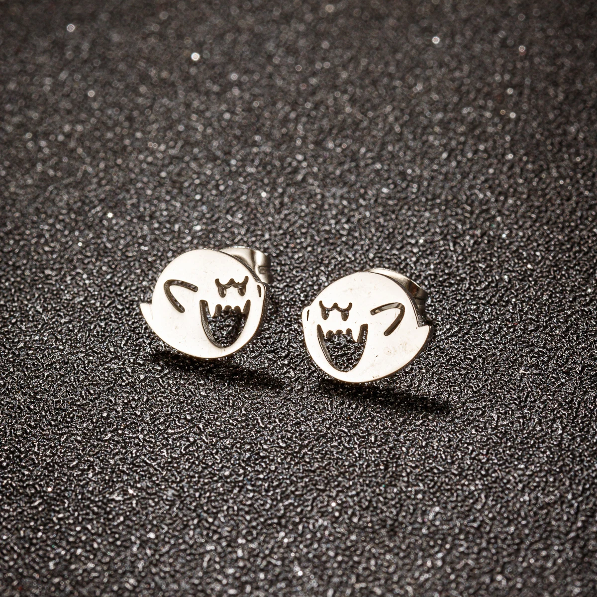Cute Halloween Cartoon Ghost Earrings Stud For Women Stainless Steel ...