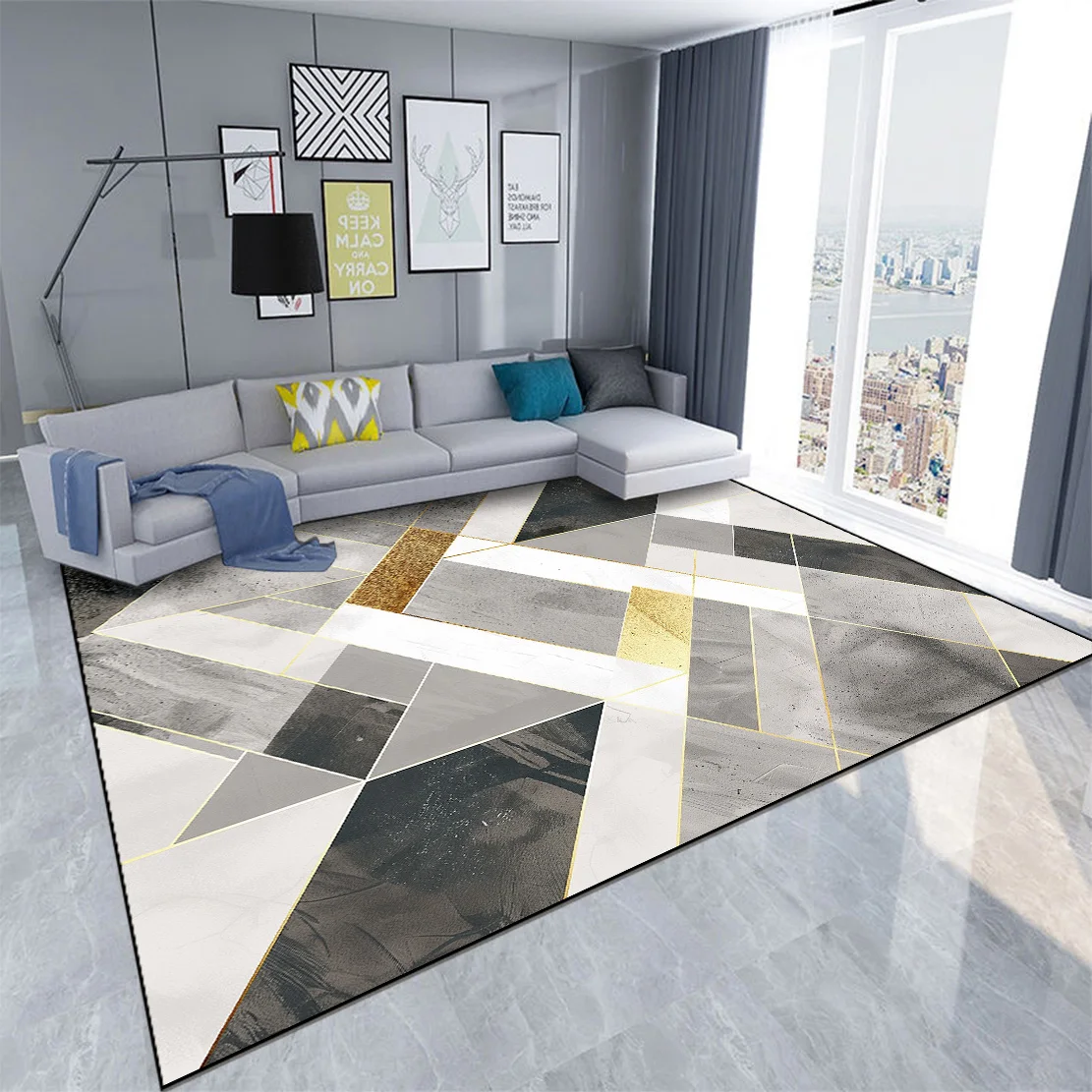 Nordic-Light-Luxury-Living-Room-Rugs-Modern-Geometry-Bedroom-Decor ...