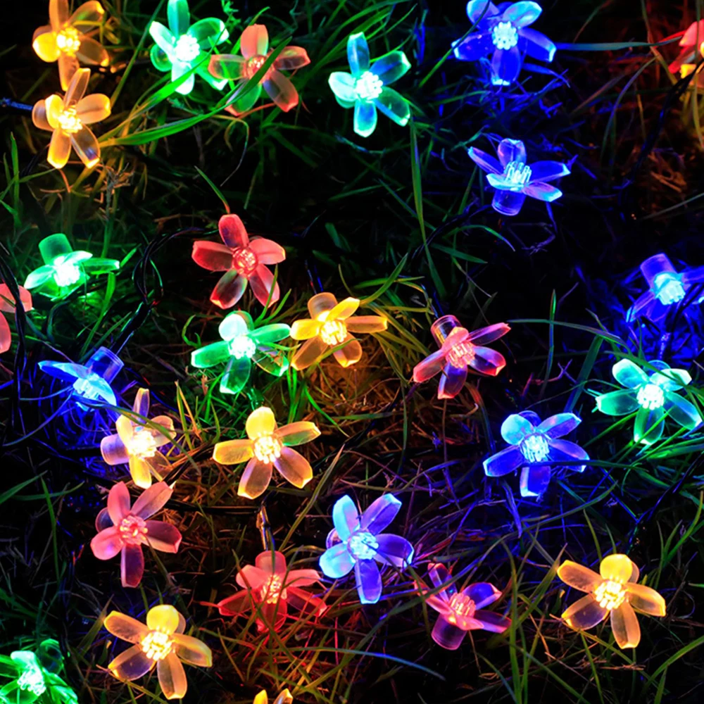 Led-Cherry-Blossom-String-Lights-Battery-Powered-Flower-Blossom-Garland ...