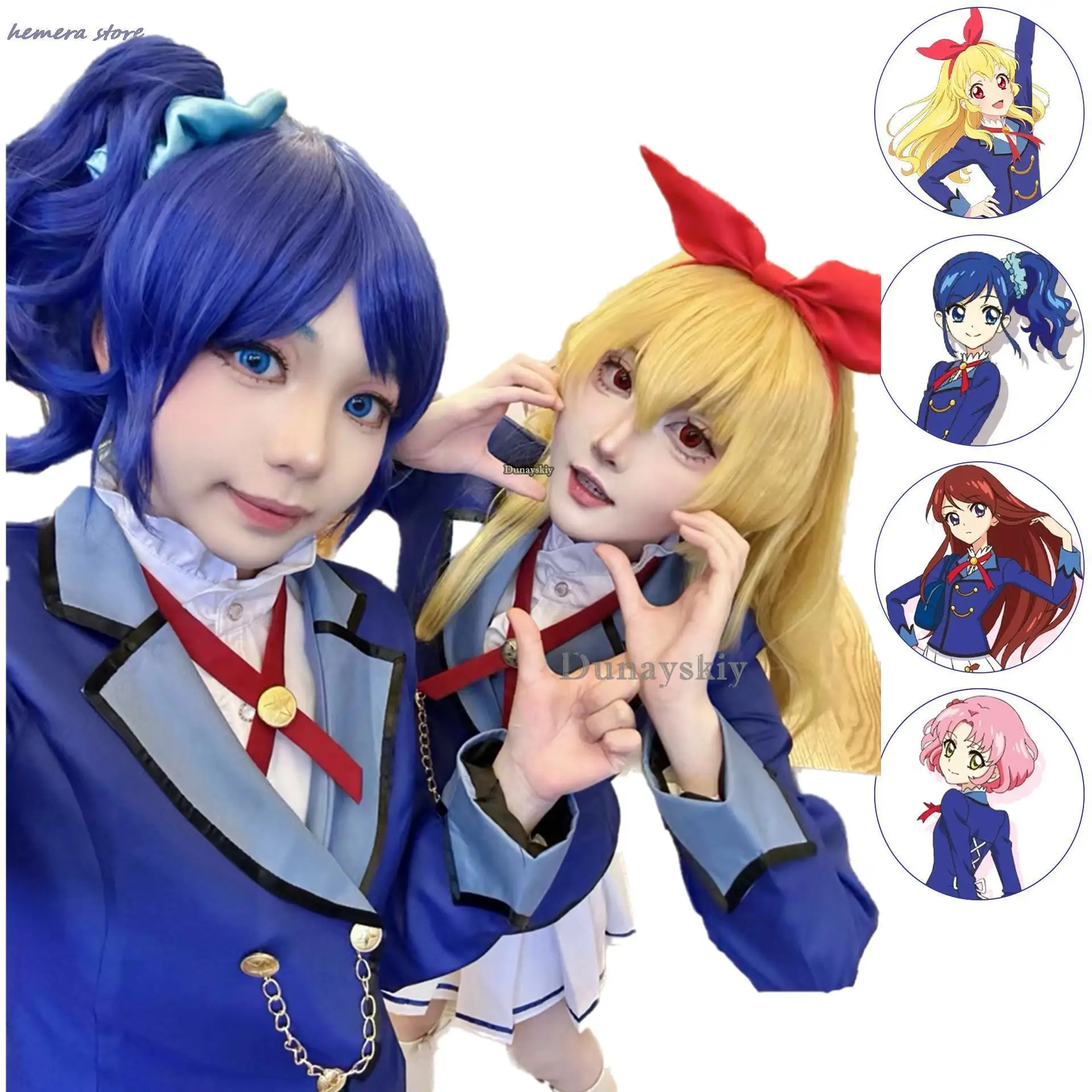 Anime-Aikatsu-Hoshimiya-Ichigo-Shibuki-Ran-Kiriya-Aoi-Cosplay-Costume ...