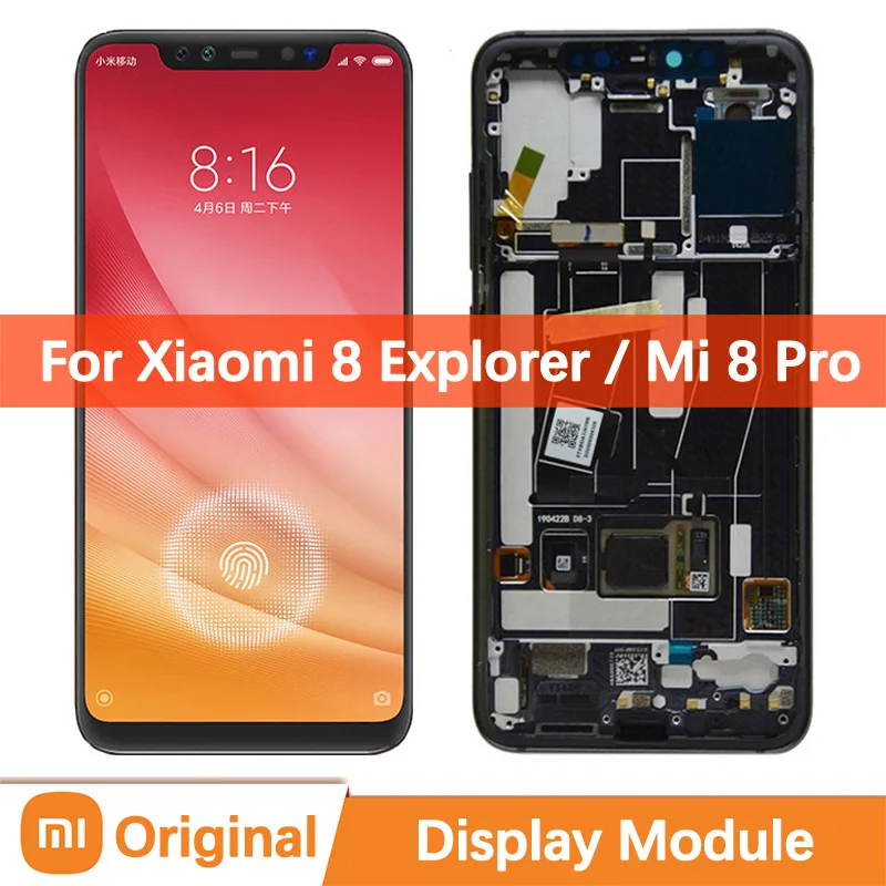 Original-AMOLED-Display-para-Xiaomi-Mi-8-Pro-Tela-Touch-Panel-Montagem ...