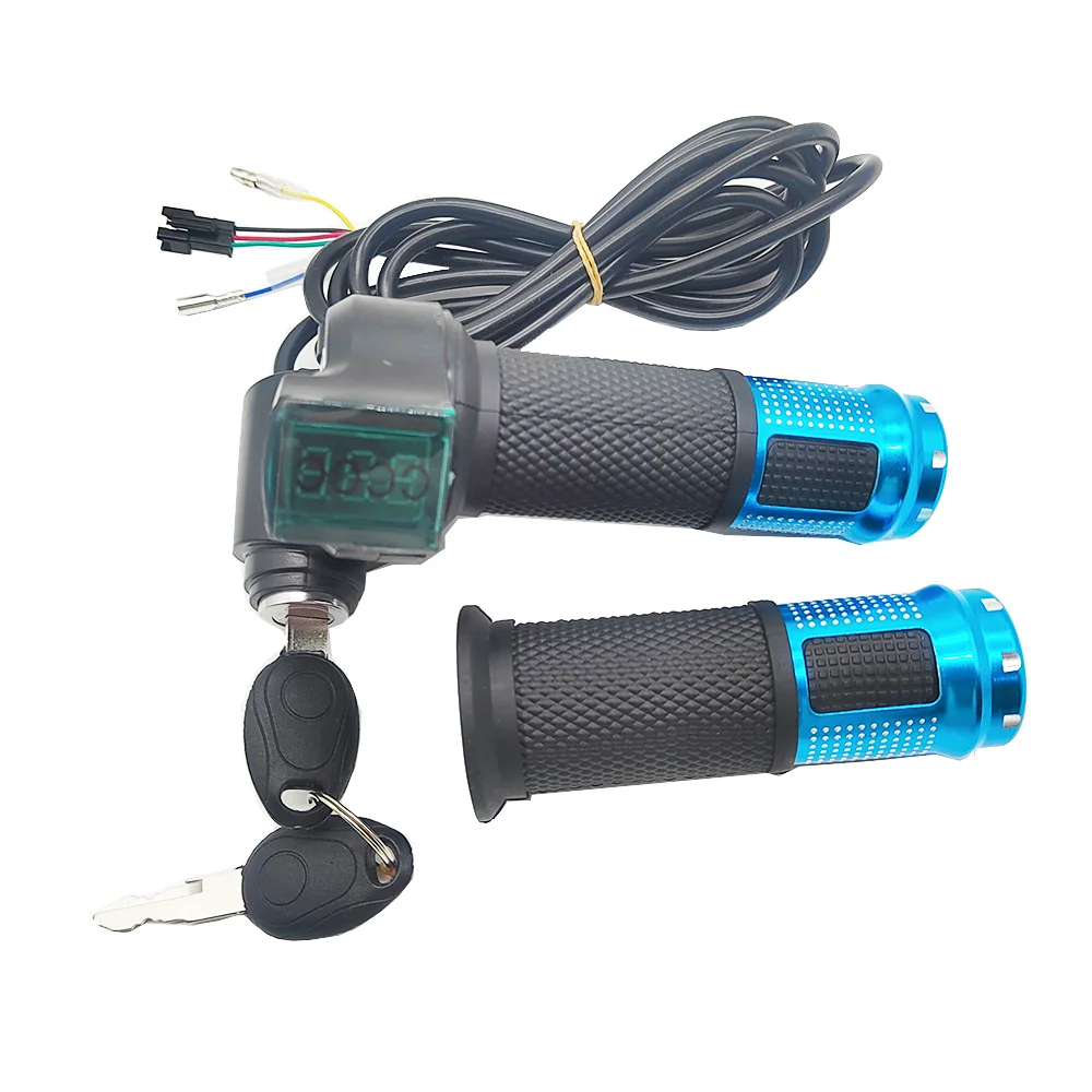 Electric-Bike-Bicycle-Scooter-E-bike-Throttle-Accelerator-with-Key-Lock ...