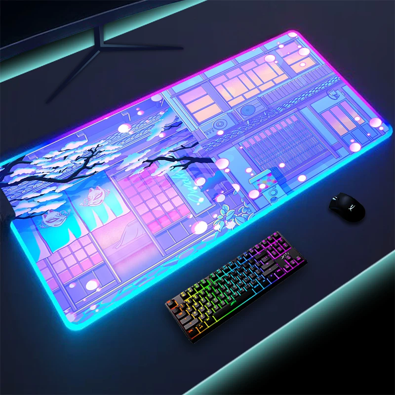 RGB-Anime-Mouse-Pad-Moon-Landscape-Mouse-Mat-Large-Gaming-Mousepad ...