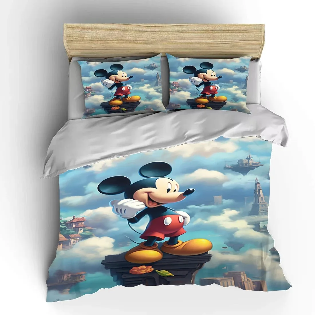 Disney-Cartoon-Single-Bed-Double-Bed-Duvet-Cover-Set-Queen-Size-Bedding ...