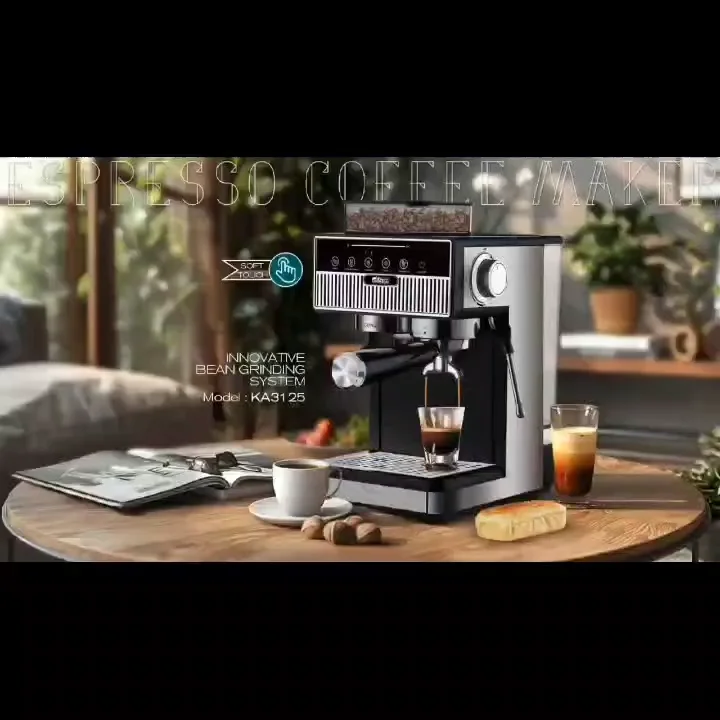 DSP KA-3125 Espresso Machine Coffee Maker With Milk Frother Wand 1350W ...