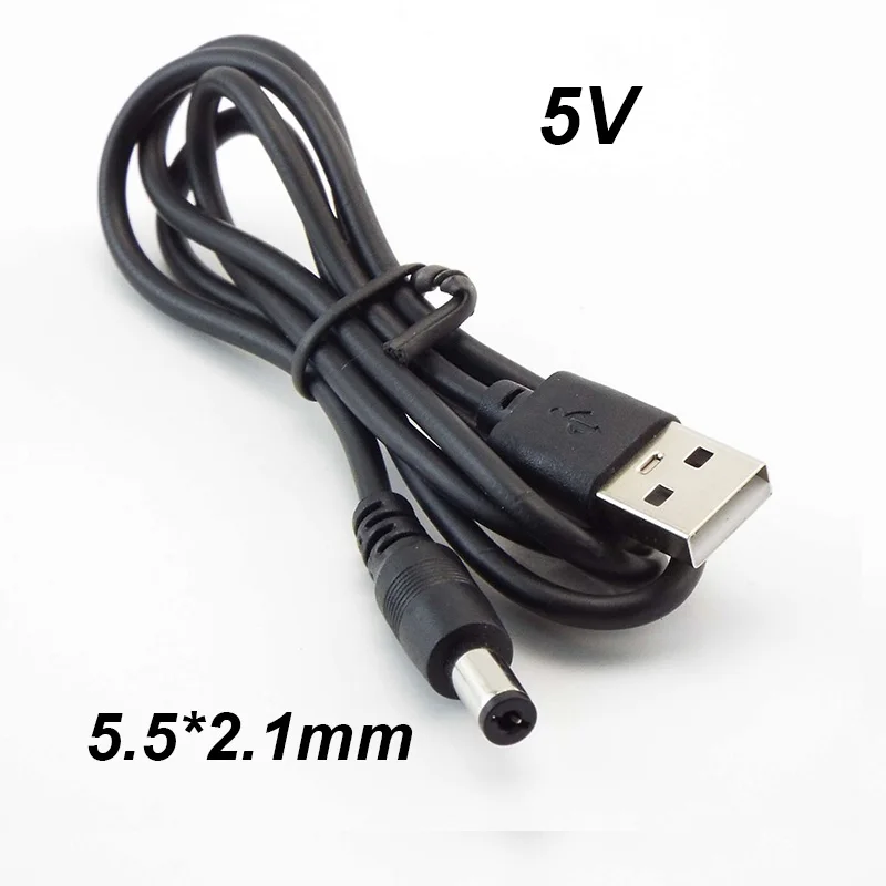 USB to DC Power Cable Universal USB to DC Jack Charging Cable Power Cord Plug Connector Adapter ...