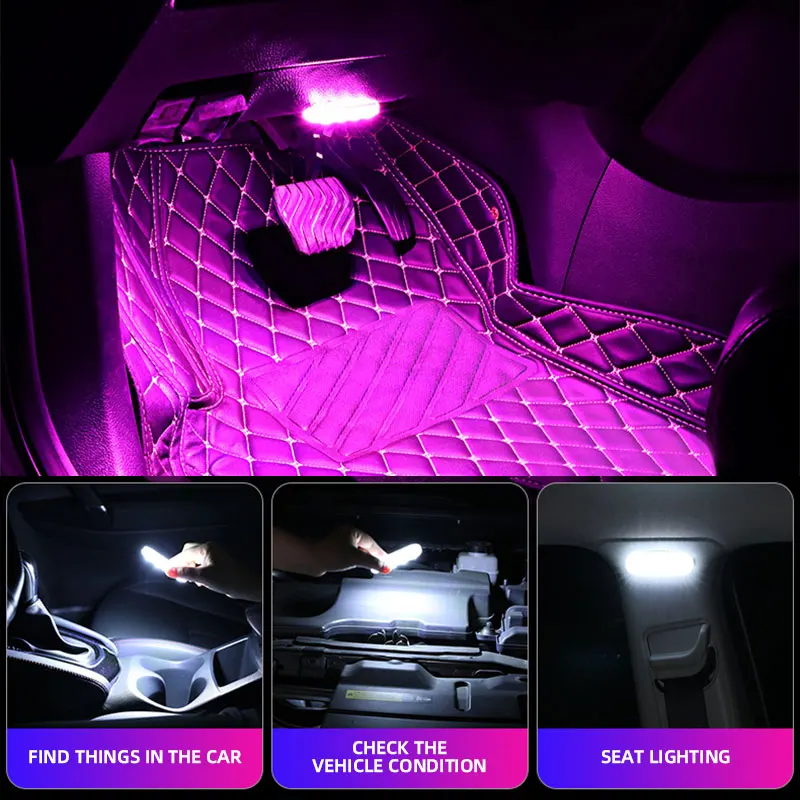Pink Car Interior Lights