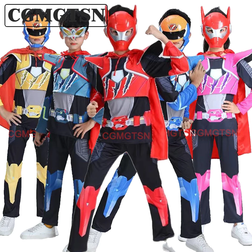 CGMGTSN-Mini-Force-X-Cosplay-Costume-for-Kids-VOLT-SAMI-LUSI-MAX-Role ...