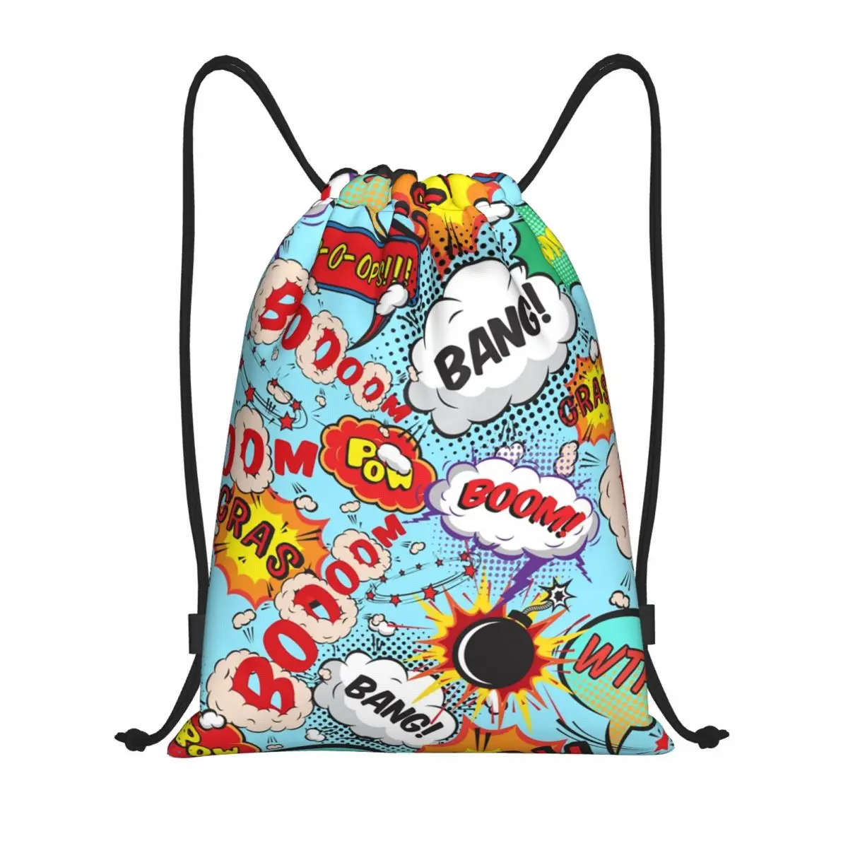 Superhero-Cartoon-Anime-Drawstring-Backpack-Bags-Lightweight-Comic-Pop ...