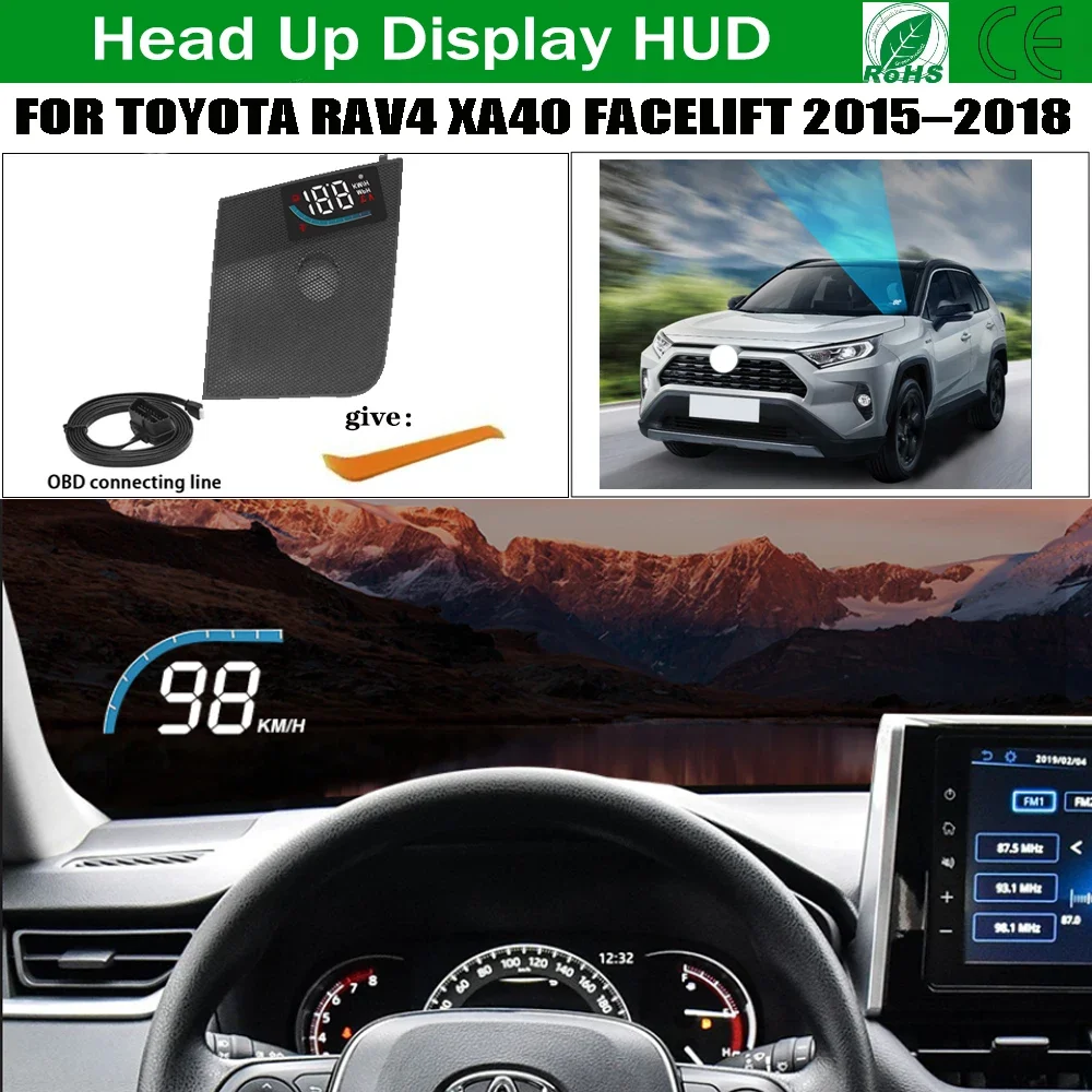 For Toyota RAV4 XA40 Facelift 2015–2018 OEM Hidden HUD Head Up Display ...