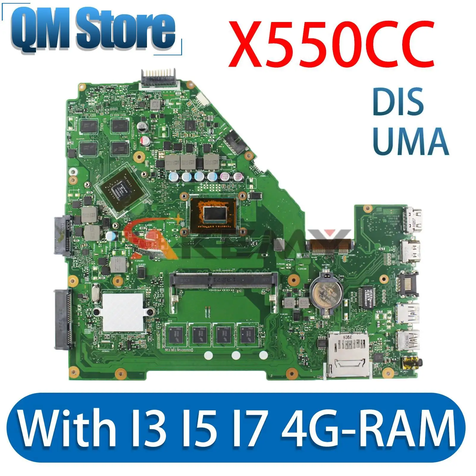 X550CC-MAINboard-For-ASUS-X550C-X550CL-X552C-Y581C-R510C-X550VC-Laptop ...