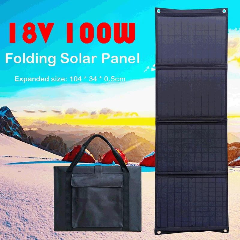 100W-Solar-Panel-Folding-Bag-USB-DC-Output-Charger-Device-Portable ...