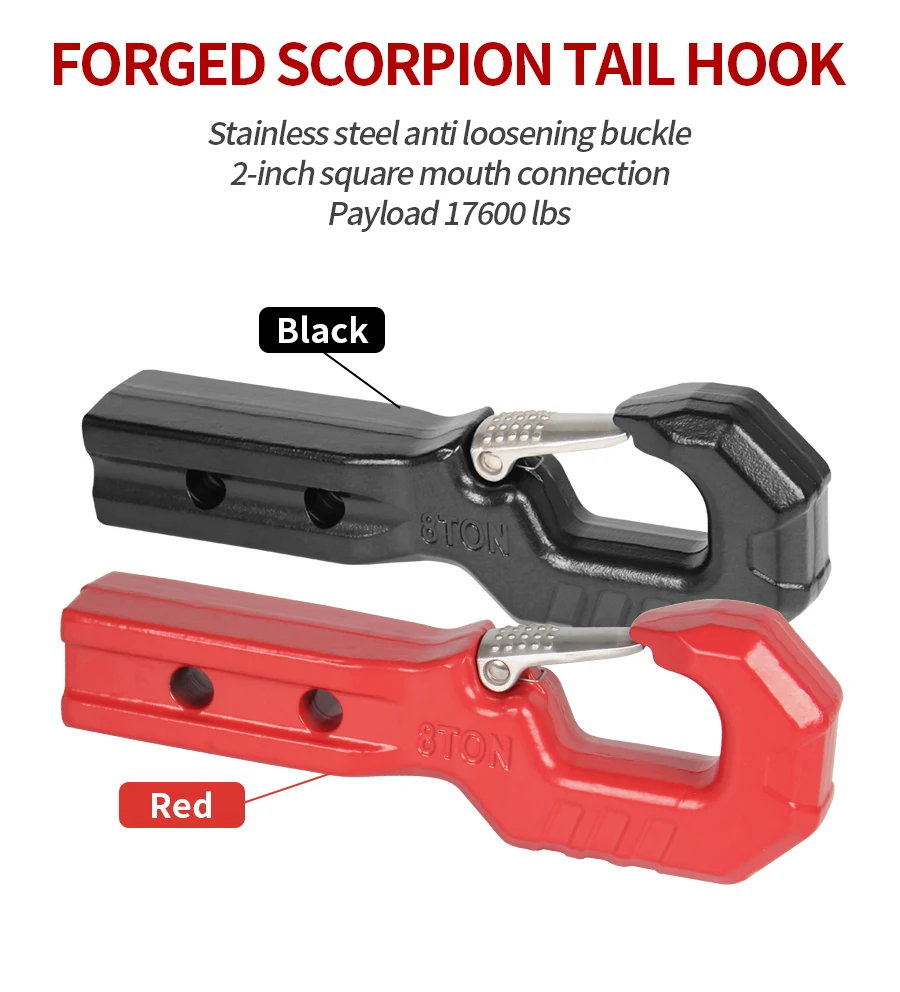 Forged-solid-trailer-hook-2-inch-square-mouth-connection-Quick ...