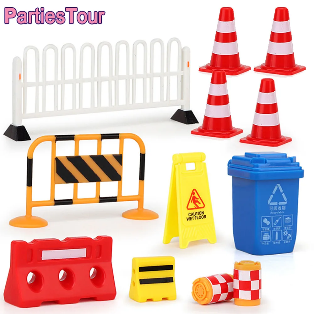 20pcs-Mini-PlasticTraffic-Cones-Sport-Training-Roadblock-Mini-Traffic ...