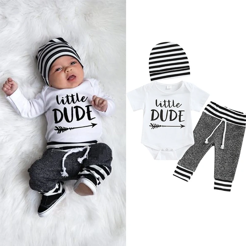 FOCUSNORM-3-Buah-Set-Pakaian-Bayi-Laki-laki-Baru-Lahir-0-12M-Baju ...