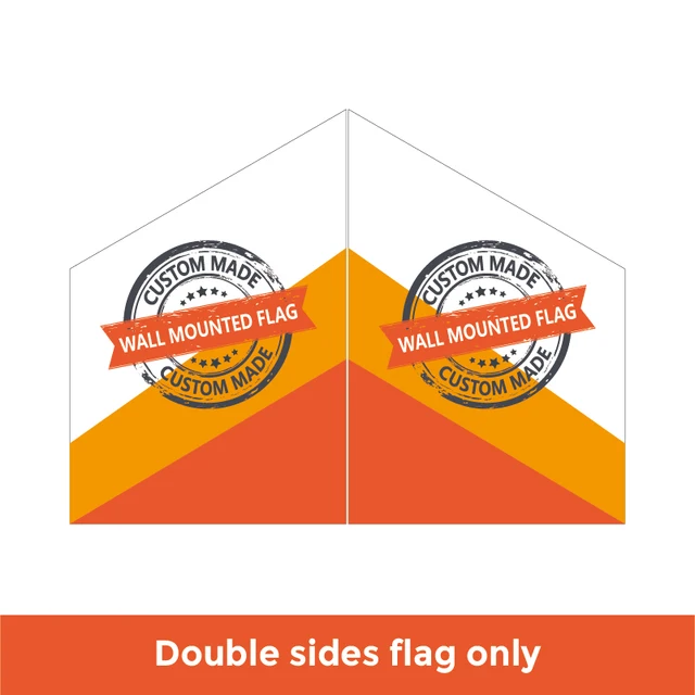 Custom Business Flags Promotional Hanger Signs Wall Mounted Flag Kit ...