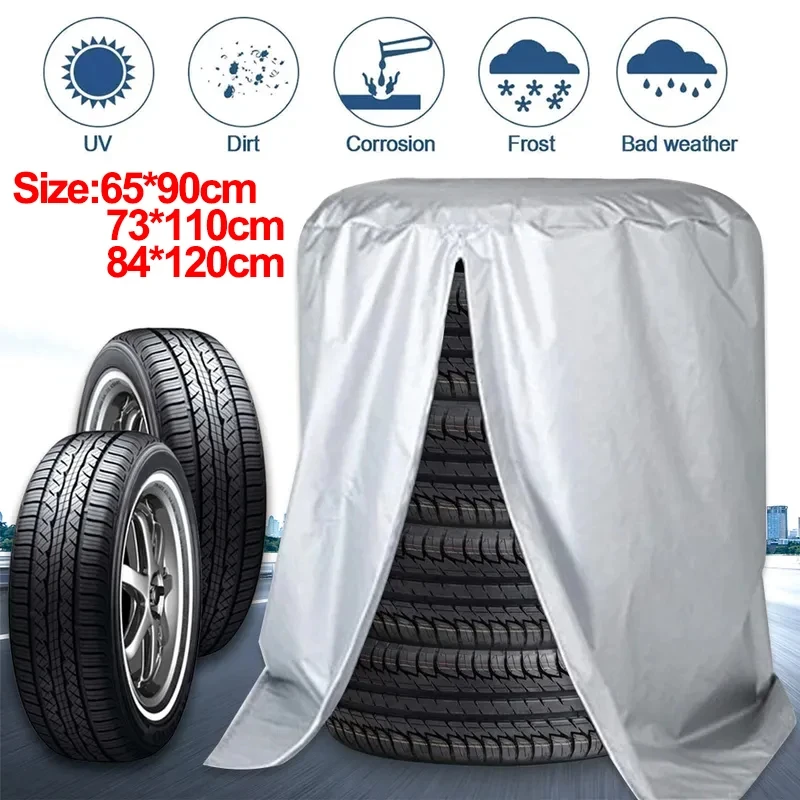 Multisize-Car-Tire-Cover-4-Tires-Capacity-Storage-Bag-Waterproof ...