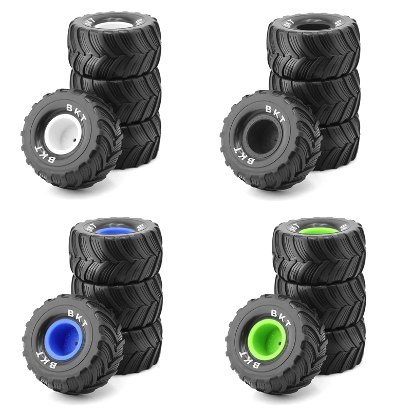4Pcs-100Mm-1-10-Monster-Truck-Buggy-Tires-Wheel-12Mm-Hex-For-1-18-Losi ...