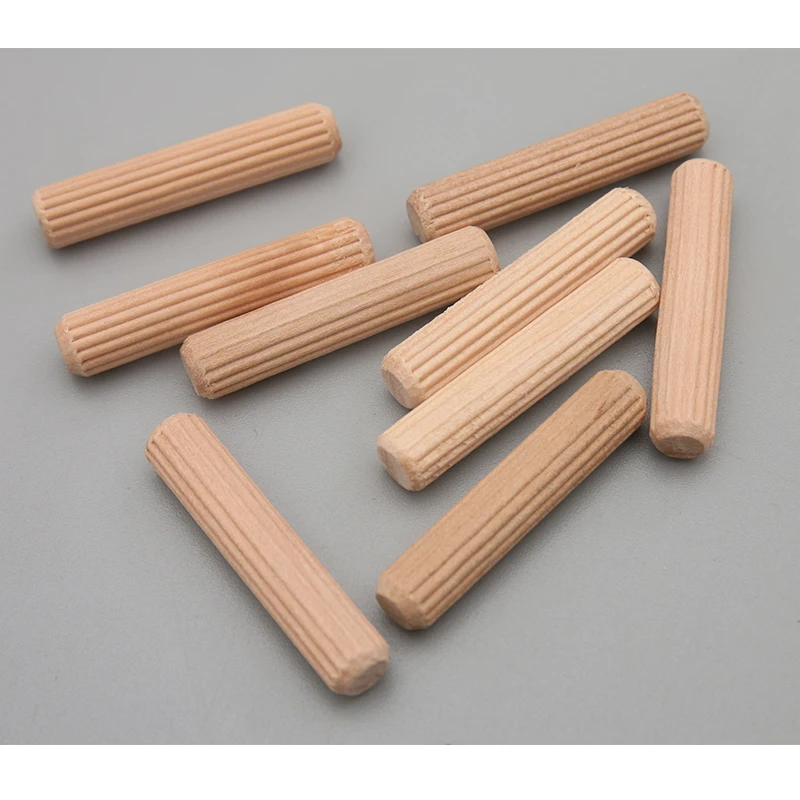 100PCS-LOT-Dowelling-Jig-Kits-Ramin-Fluted-Wooden-Wood-Dowel-Dowels ...