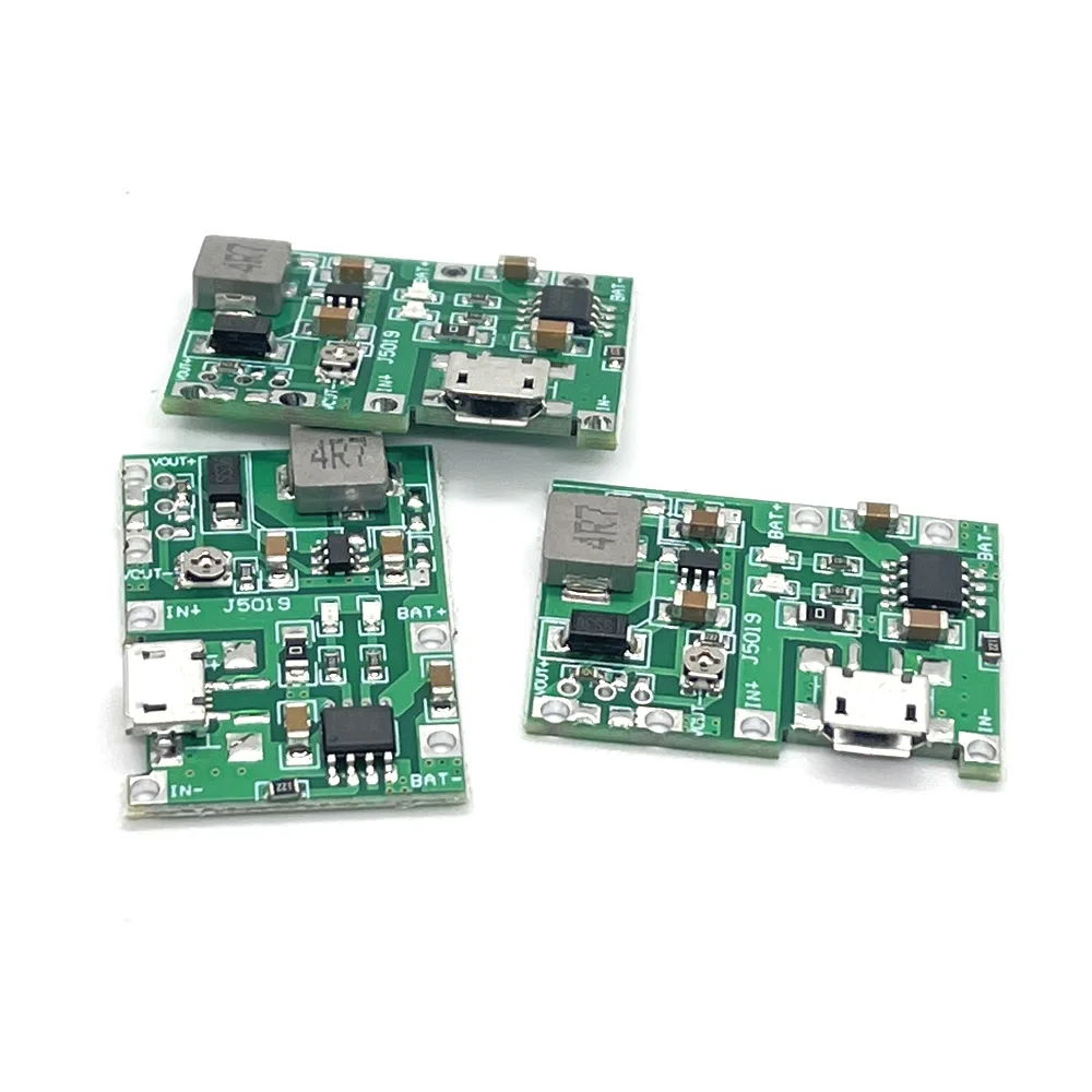 HW-357 3.7V 9V 5V Adjustable PCB Step Up 18650 Li-ion Battery Charge ...