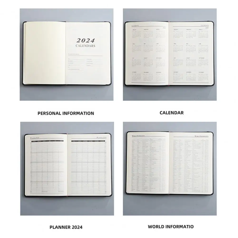 Lightweight-Planner-A5-2024-English-Planner-Elegant-A5-Faux-Leather ...