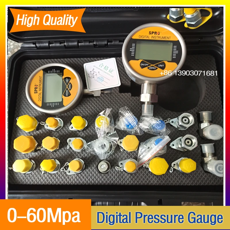0-60-Mpa-XZTK-70MD-Hydraulic-Hammer-Pressure-Test-Gauge-Diagnostic-Tool ...