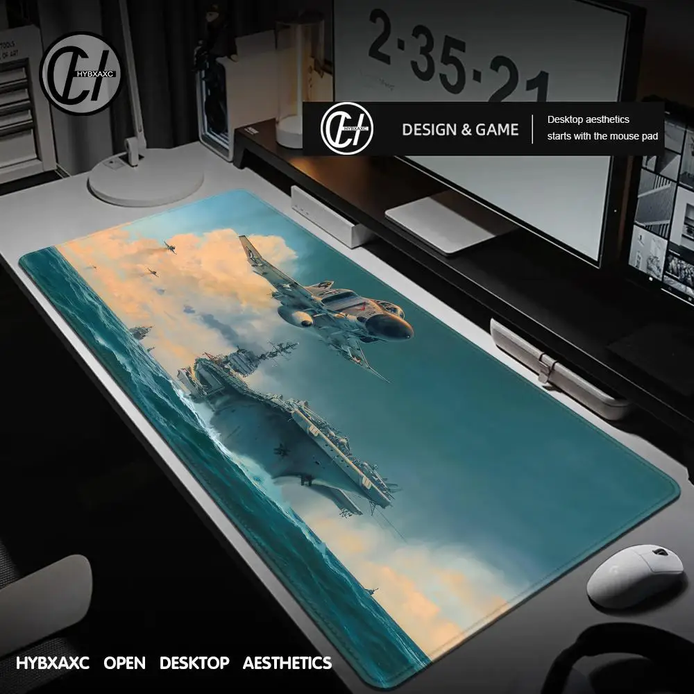 Aircraft Mousepad Large Gaming Mouse Pad LockEdge Thickened Computer ...
