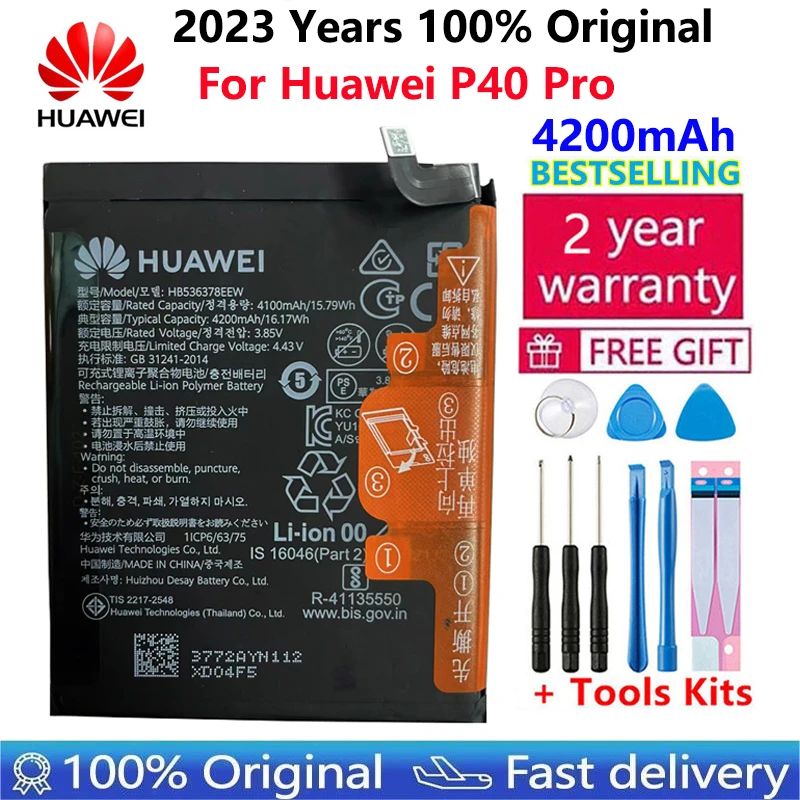 100% Original Hua Wei Replacement HB536378EEW Battery HB486486ECW For ...