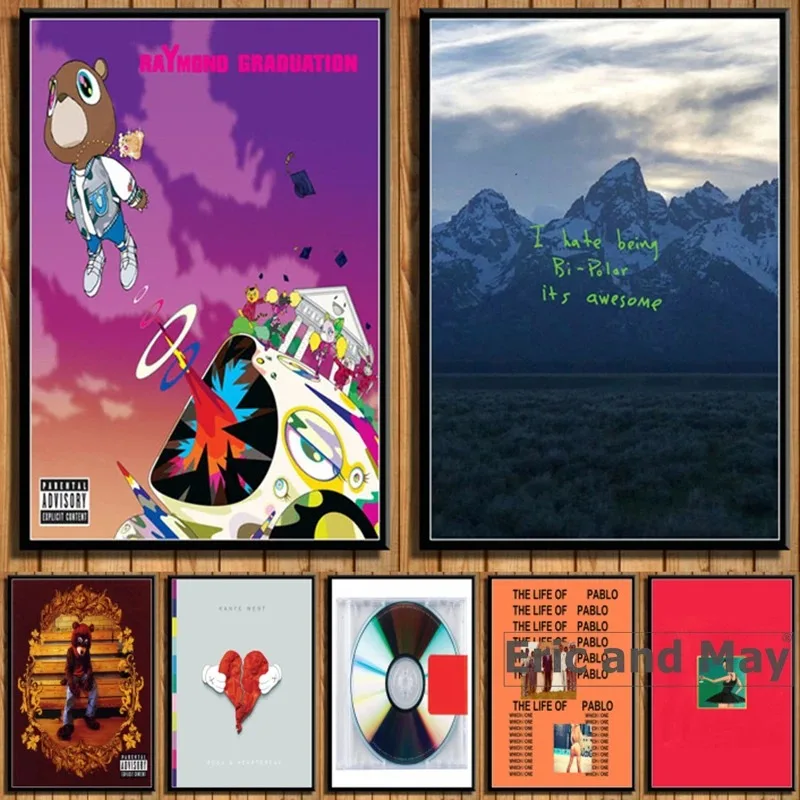 Pop Hop Kanye West The Life Cover Of Pablo Ye Hip Hot Album Rap Music ...