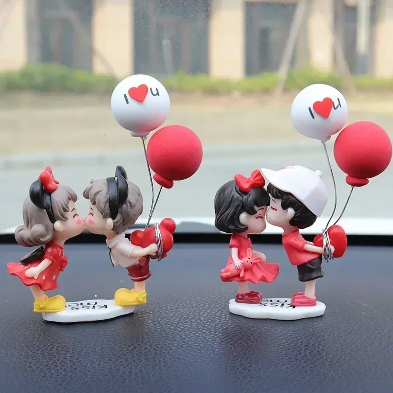 Anime-Couples-For-Car-Ornament-Model-Cute-Kiss-Balloon-Figure-Auto ...