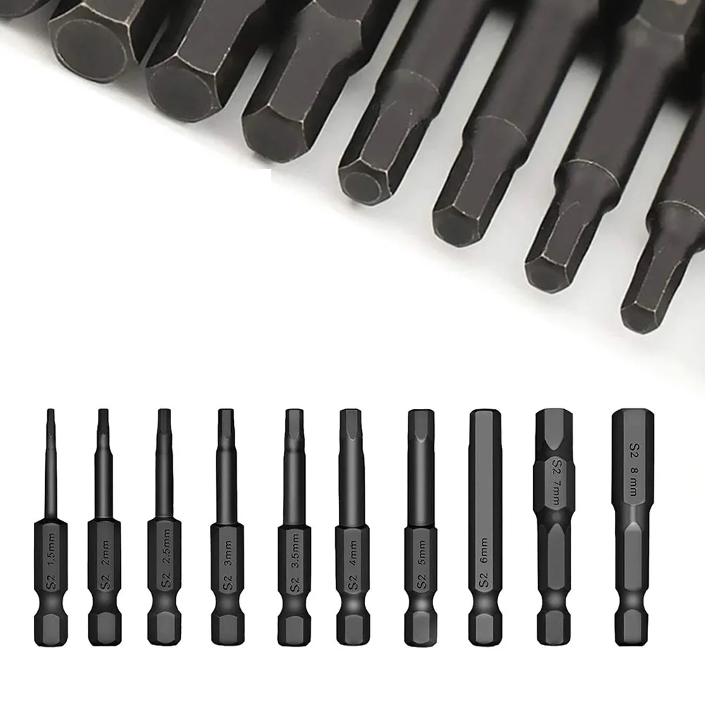 10-Pcs-Hex-Head-Screwdriver-Bits-Metric-Hex-Head-Bit-Set-1-4-Inch ...