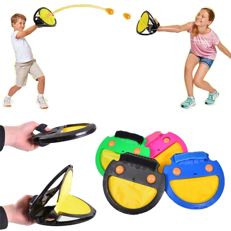 Parent-child Ball Catch Game Hand Catching Ball Racket Toy Outdoor ...