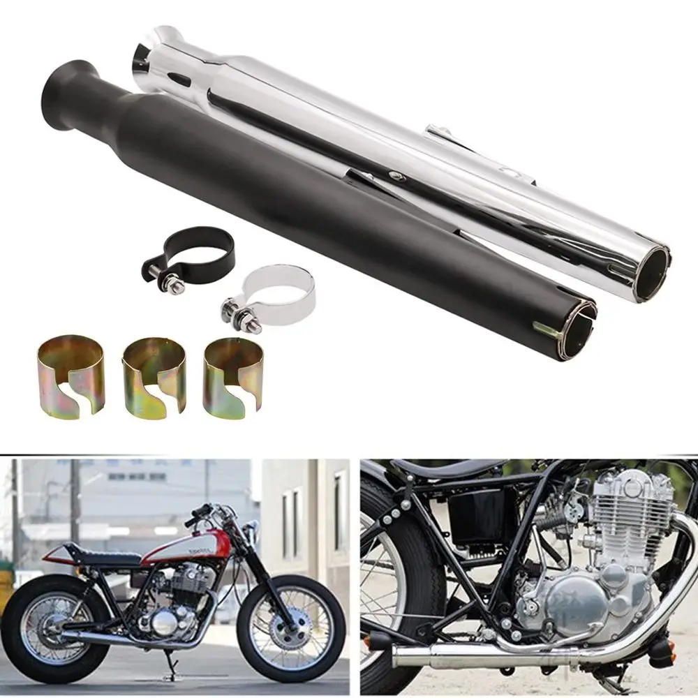 Vintage-Motorcycle-Muffler-Pipe-Universal-540mm-Retro-Tail-Exhaust-Pipe ...