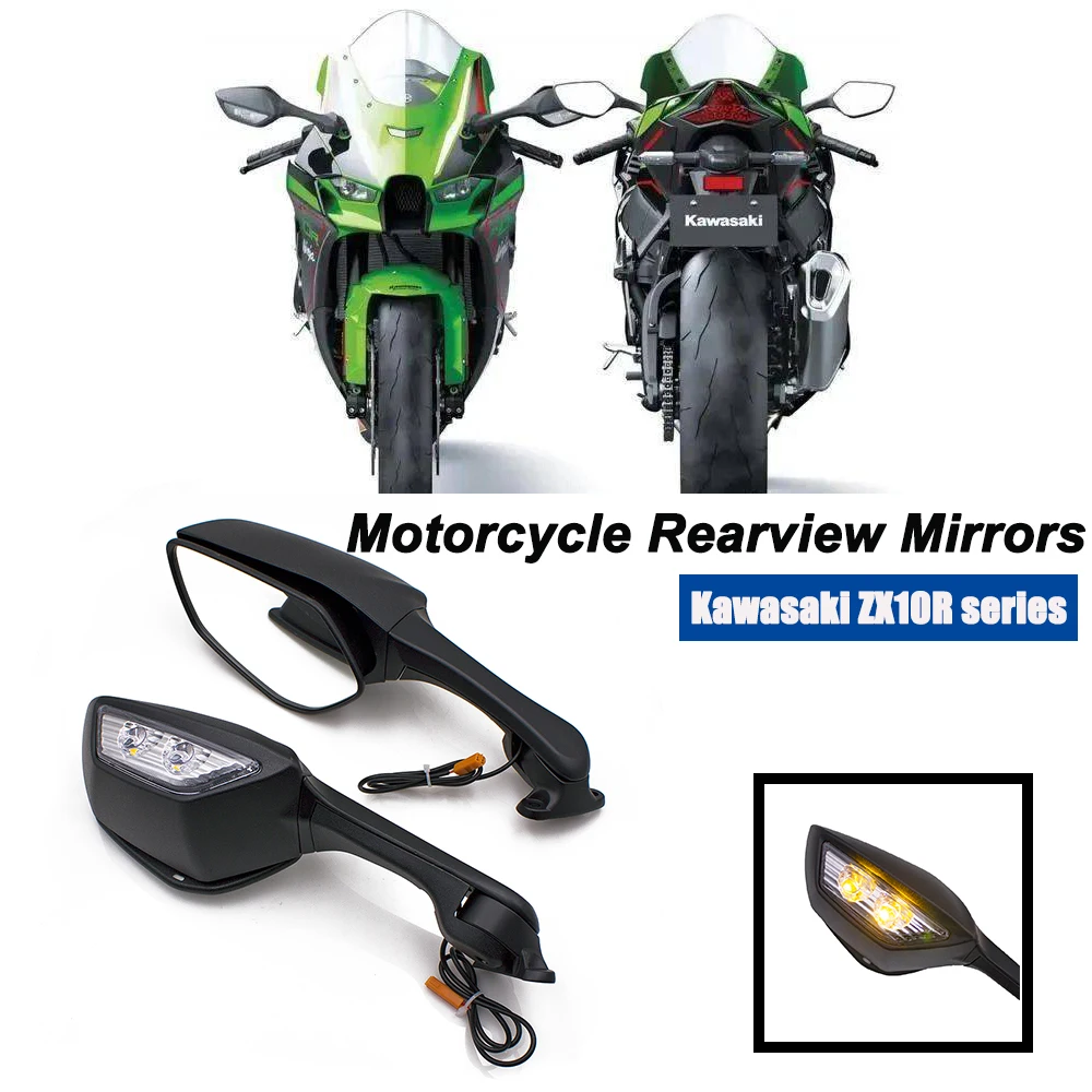 Motorcycle-Mirrors-Cafe-Racer-Retro-Rearview-reversing-Mirror-with-Turn ...