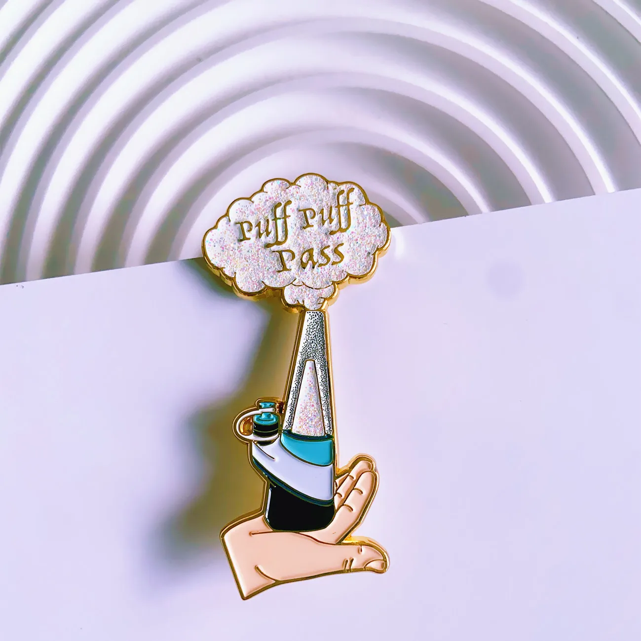 Glitter-Puff-Peak-Enamel-Pins-Brooch-Badge-Funny-Pins-for-Gift ...