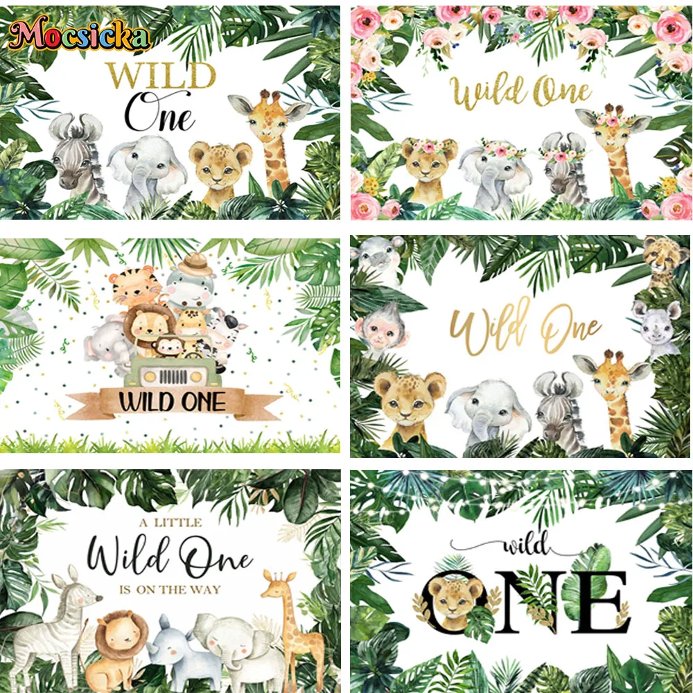 2023 tema safari animais selvagens um backdrops crianças fundo de ...