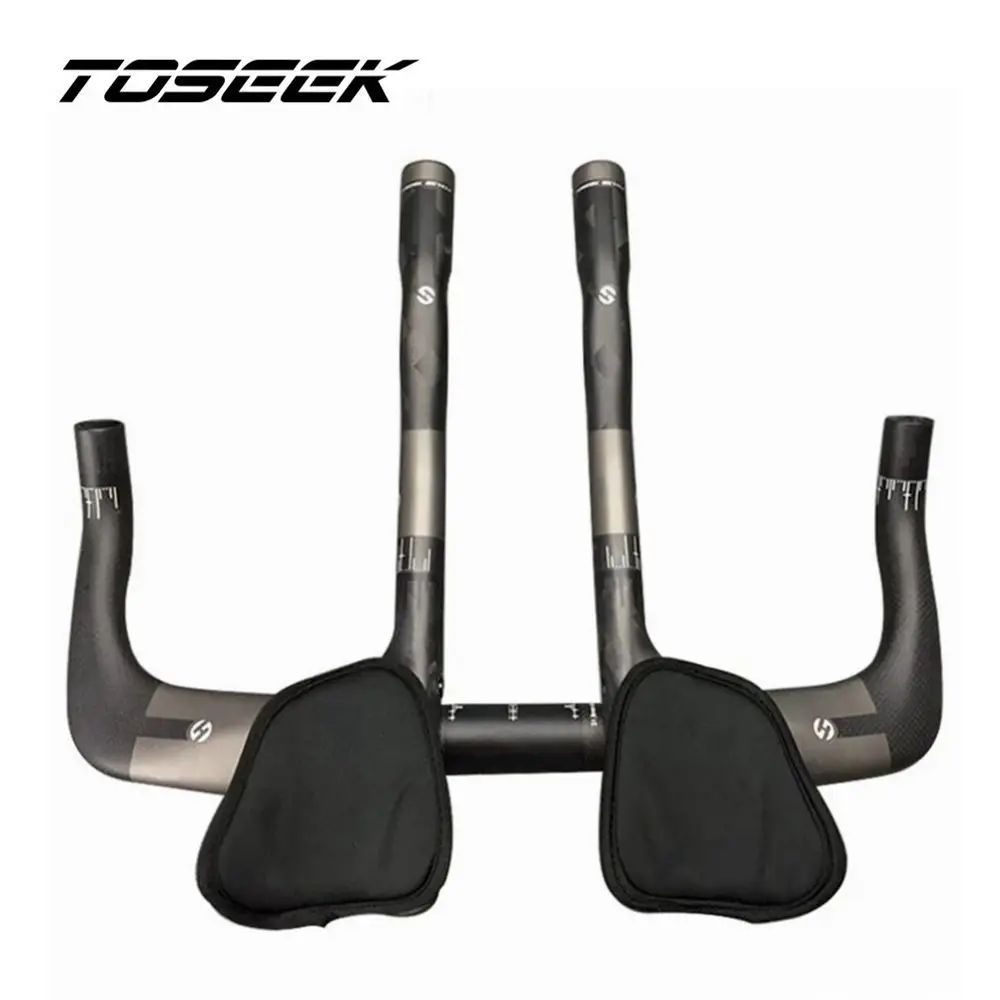TOSEEK-Carbon-time-trial-Handlebar-TT-Bar-Rest-Triathlon-Handlebars ...