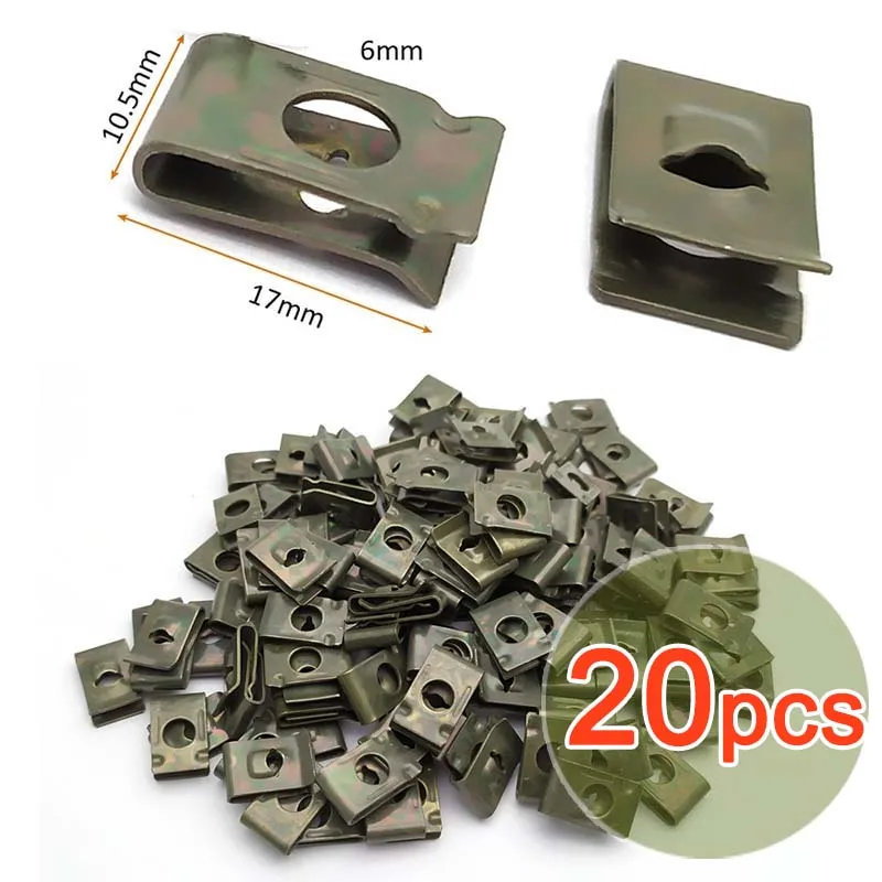 20pcs-Car-Motorcycle-Scooter-ATV-Moped-E-bike-Plastic-Cover-Metal ...