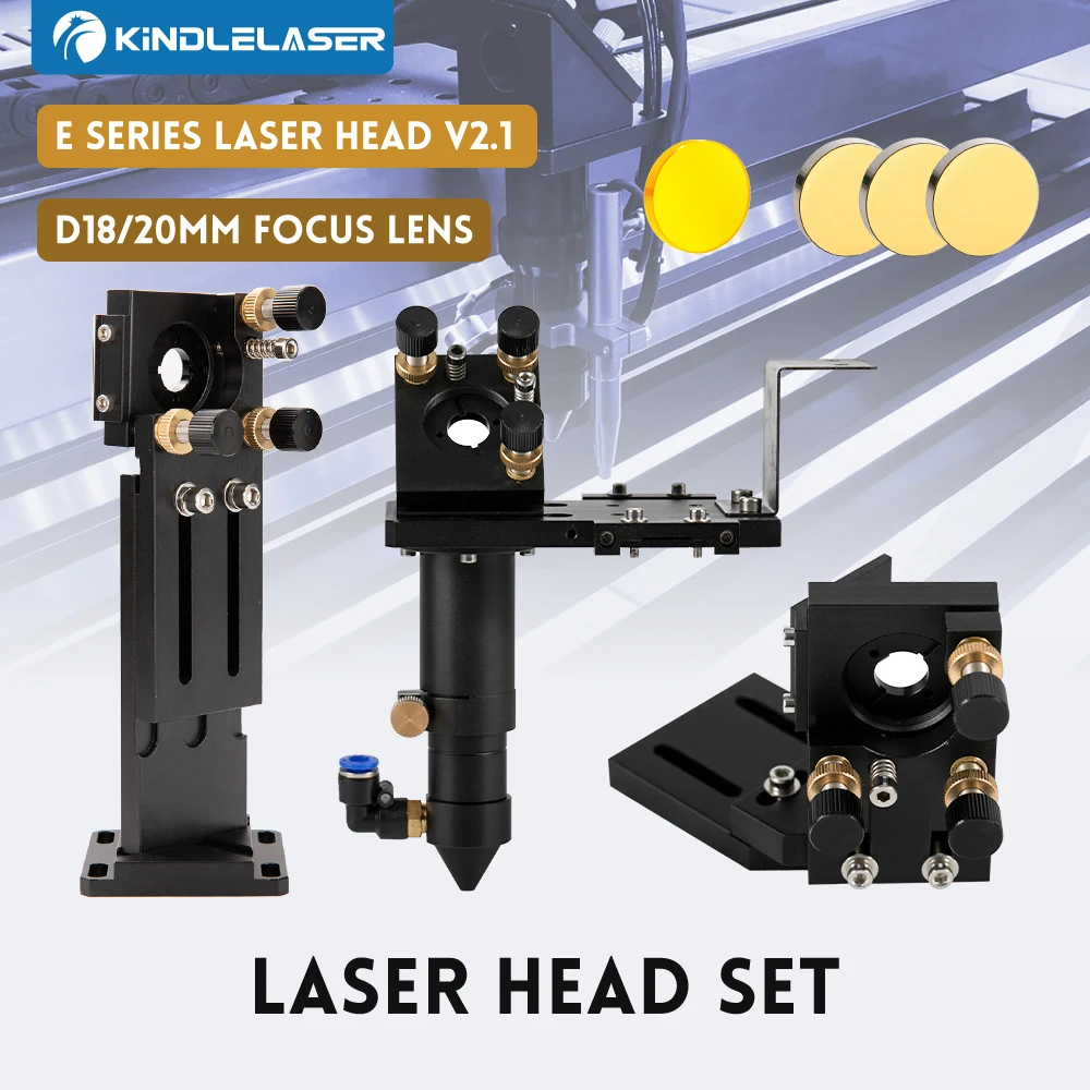 KINDLELASER E Series: CO2 Laser Head Set + 1 Pcs Focusing Lens + 3 Pcs ...