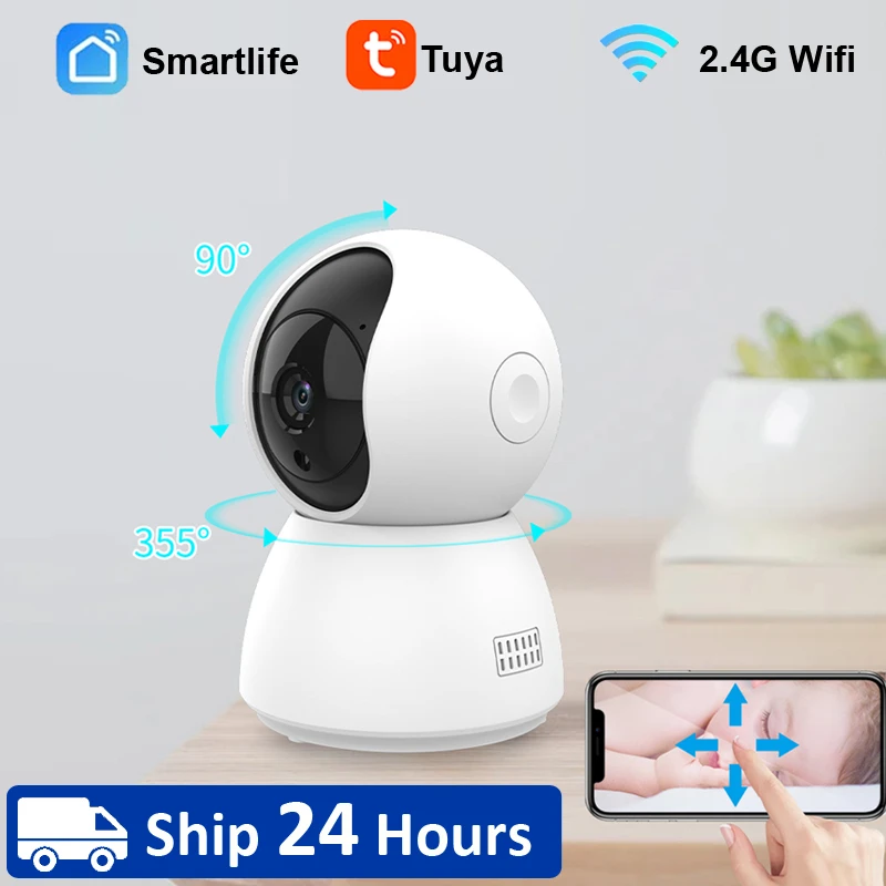 Tuya 2mp Smart Ip Camera Surveillance Ptz Camera 2.4g Wifi Audio Cctv ...