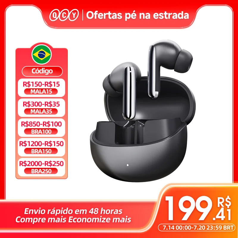 QCY-MeloBuds-Pro-ANC-Bluetooth-5-3-Fones-de-ouvido-ANC-h-brido-46dB-Hi ...